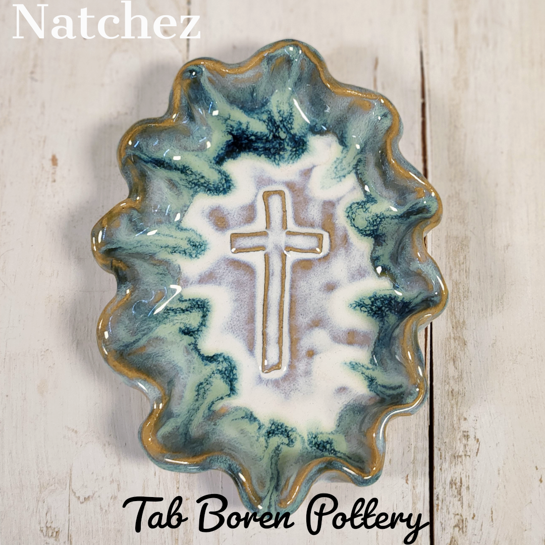 #236 Cross Dish | Tab Boren Pottery