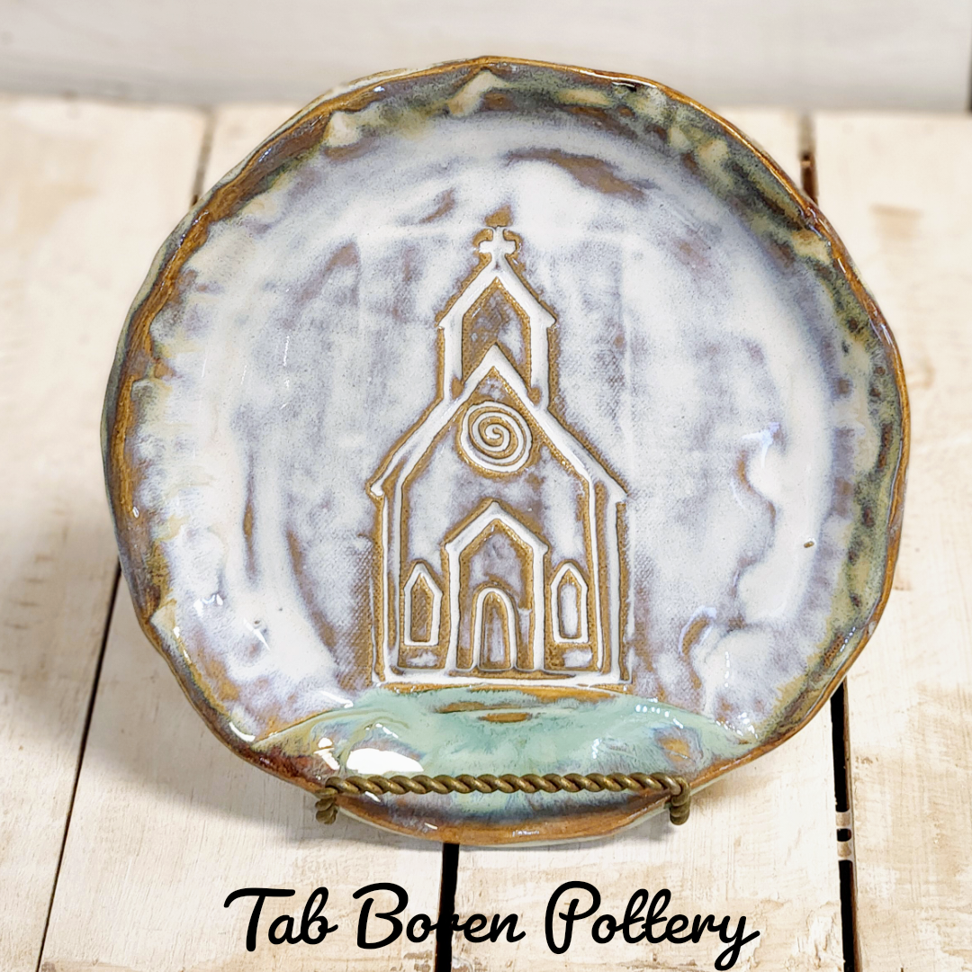 #196 Church Plate | Tab Boren Pottery