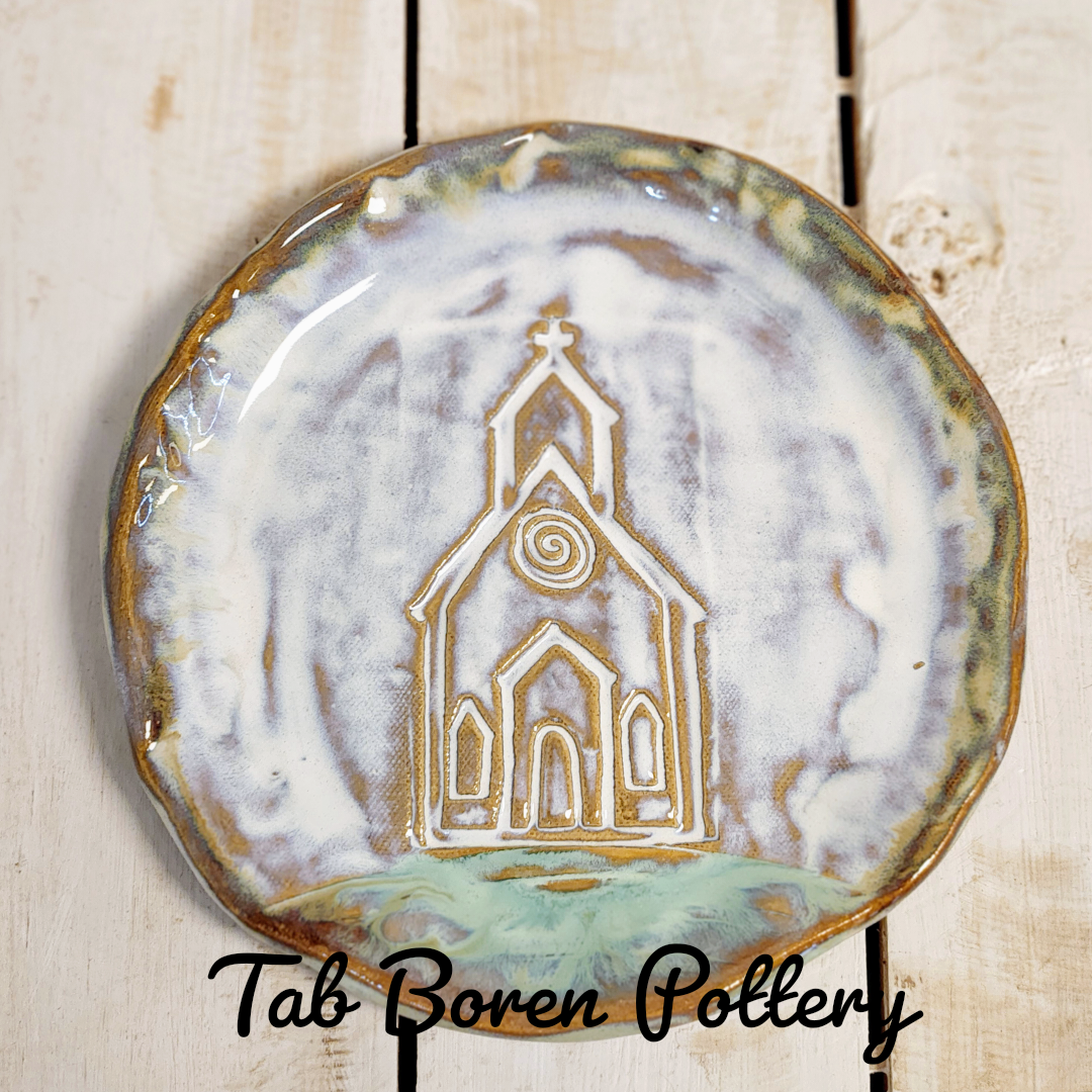 #196 Church Plate | Tab Boren Pottery