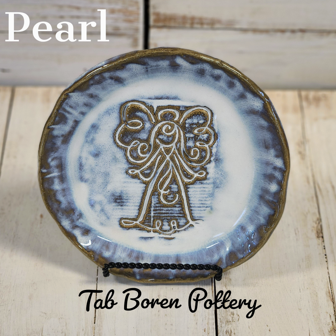 #169 Angel Plate | Tab Boren Pottery