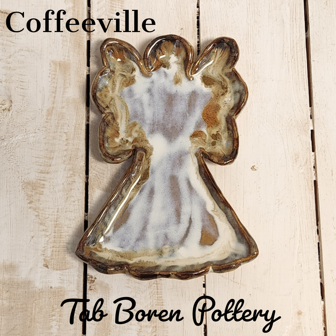 #98 Angel shaped tray | Tab Boren Pottery